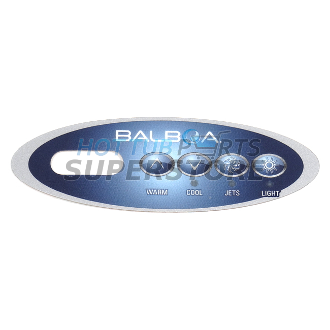 Balboa VL200 Panel Overlay, 1 Pump (+ - J L) | Hot Tub Parts Superstore