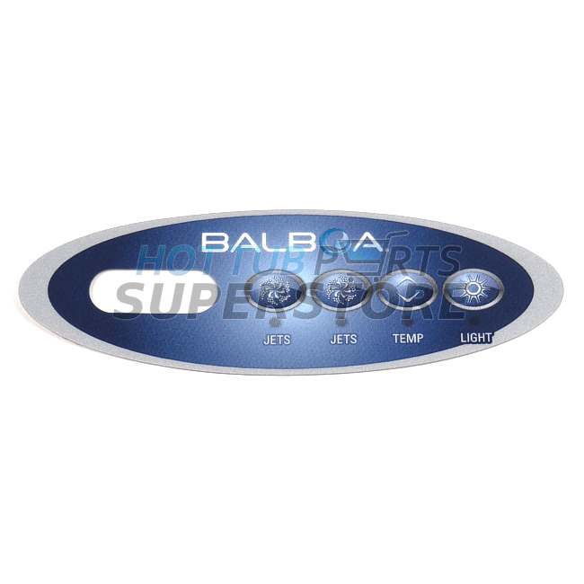 Balboa VL200 Topside Panel Overlay, 2 Pump | Hot Tub Parts Superstore