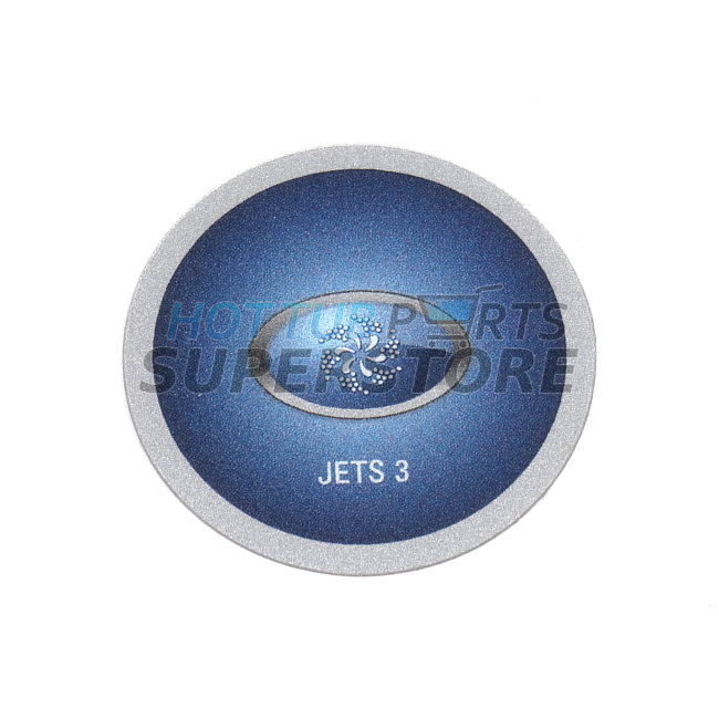 Balboa AX10 Auxiliary Topside Panel Overlay - JETS 3 | Spa Parts