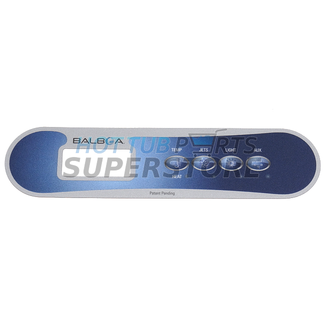 Balboa TP400 Topside Panel Overlay, 1 Pump + Aux | Hot Tub Parts Superstore
