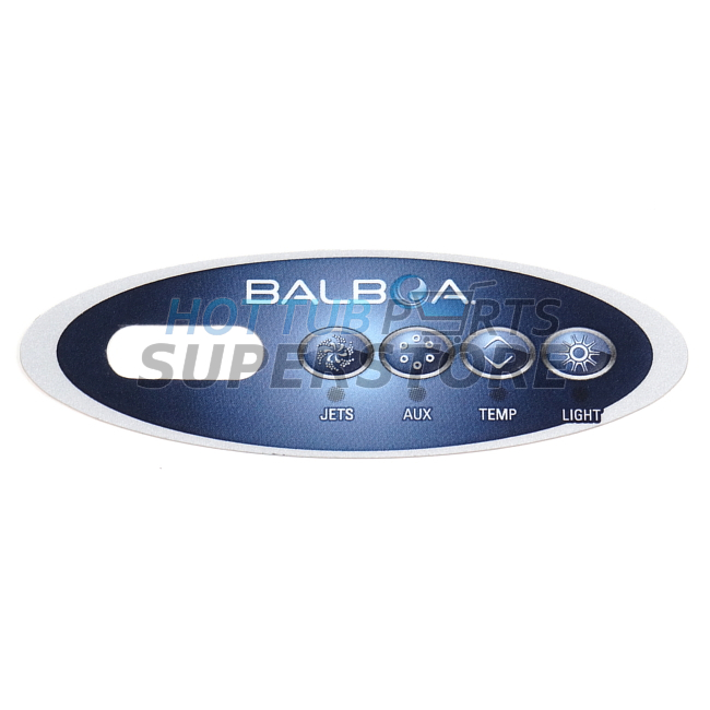 Balboa ML200 Panel Overlay, 1 Pump + Aux | Hot Tub Parts Superstore