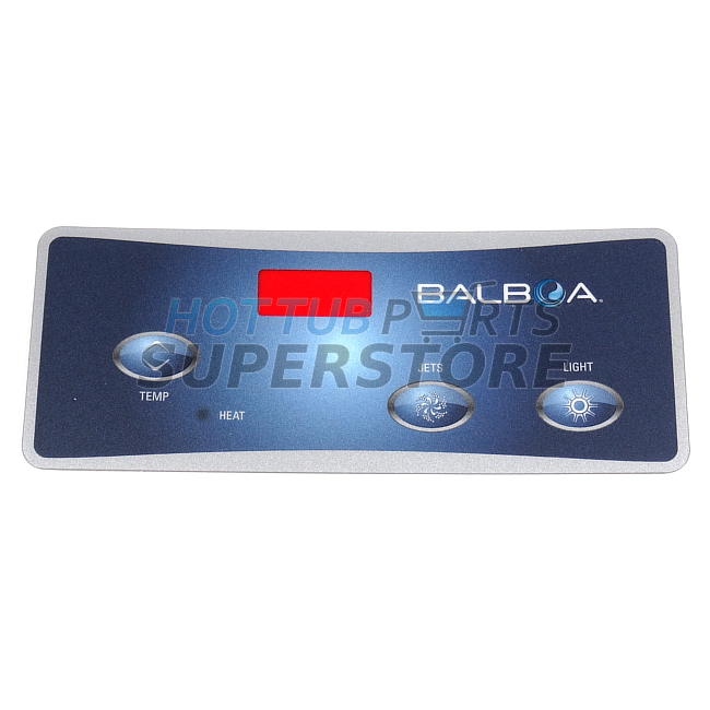 Balboa VL404 Topside Panel Overlay, 1 Pump | Hot Tub Parts Superstore