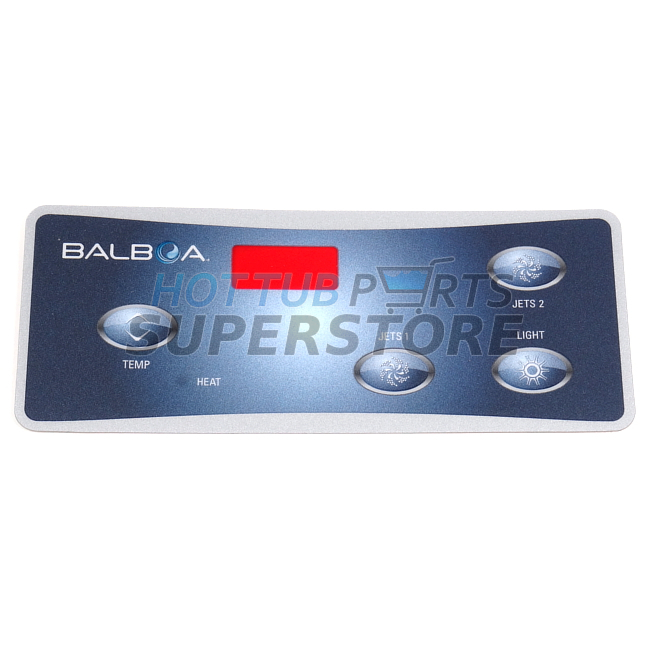 Balboa VL404 Topside Panel Overlay, 2 Pump | Hot Tub Parts Superstore