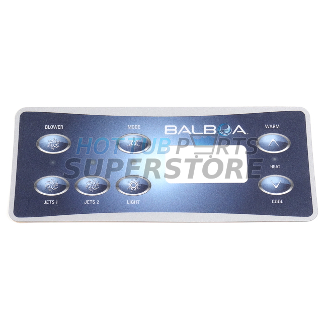 Balboa VL701S Topside Panel Overlay, 2 Pump + Air | UK Hot Tub Parts