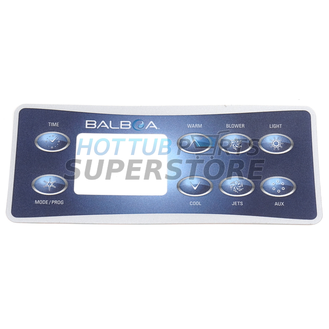 Balboa VL801D Topside Panel Overlay, 1 Pump + Air + Aux | UK Hot Tub Parts