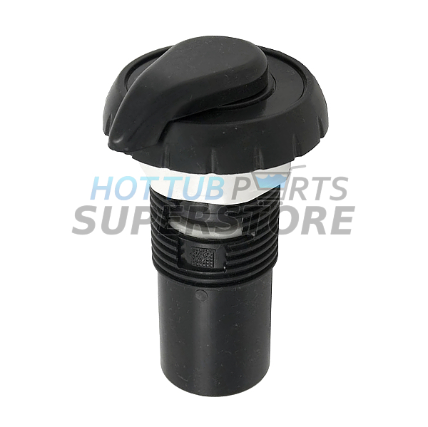 1" Waterway Spa Air Controller, Notched Style, Black | UK Hot Tub Parts