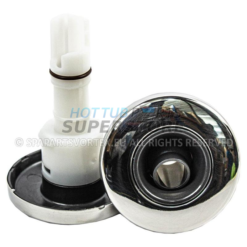 2" CMP Spectrum Prime Jet, Directional, Stainless/Graphite | Spa Jets