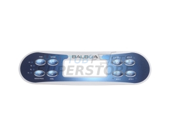 Balboa 8 Button Touch Control Panel Overlays | Hot Tub Parts Superstore