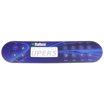 Balboa ML900 Topside Panel Overlay, 4 Pump | UK Hot Tub Parts Superstore