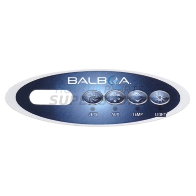 Balboa ML200 Panel Overlay, 1 Pump + Aux | Hot Tub Parts Superstore