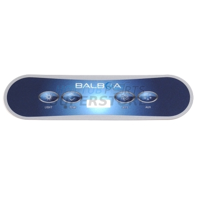 Balboa VL400 Topside Panel Overlay, 1 Pump + Aux | Hot Tub Parts Superstore
