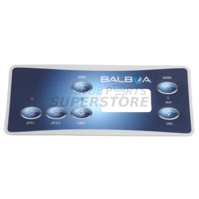 Balboa VL701S Topside Panel Overlay, 2 Pump | Hot Tub Parts Superstore